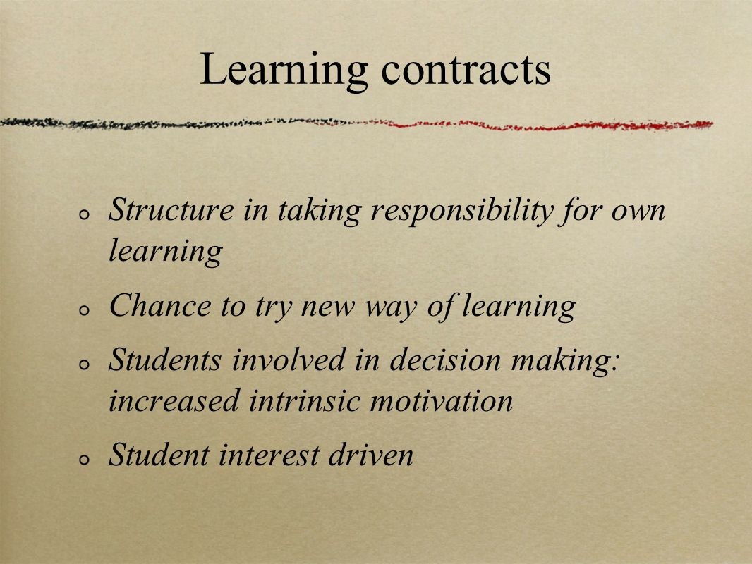 Learning Contracts :: Differentiated-instruction-101